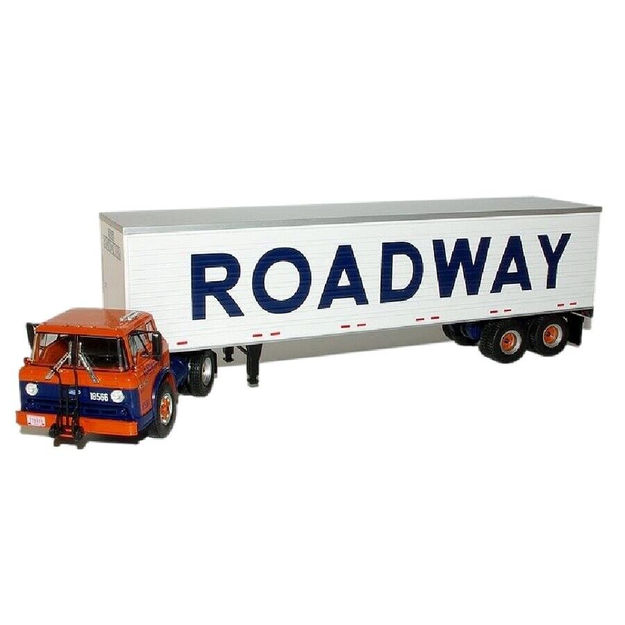 Cabover Ford C Tractor with Roadway Trailer Replica